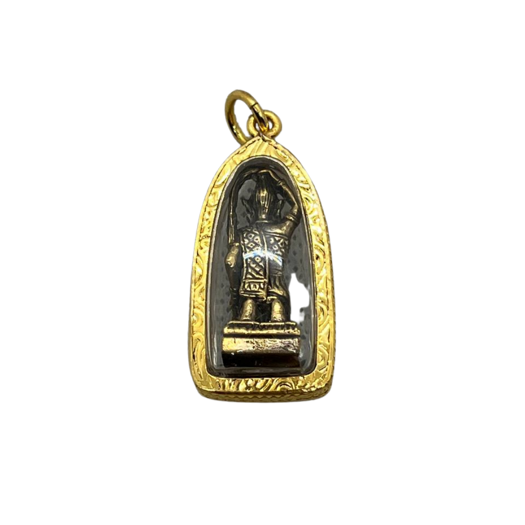 Amulette en verre Phrae Mae Thorani couleur bronze – Evaan Market