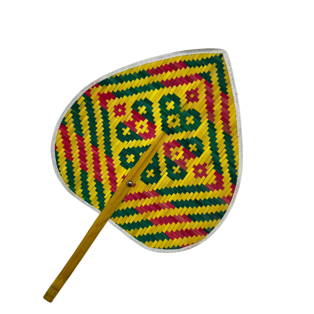 Eventail traditionnel Cambodgien en rotin – Evaan Market