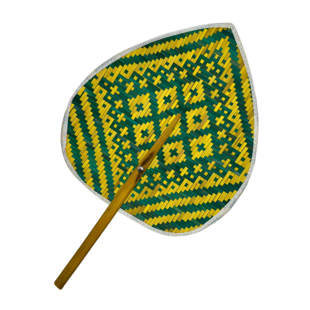 Eventail traditionnel Cambodgien en rotin – Evaan Market